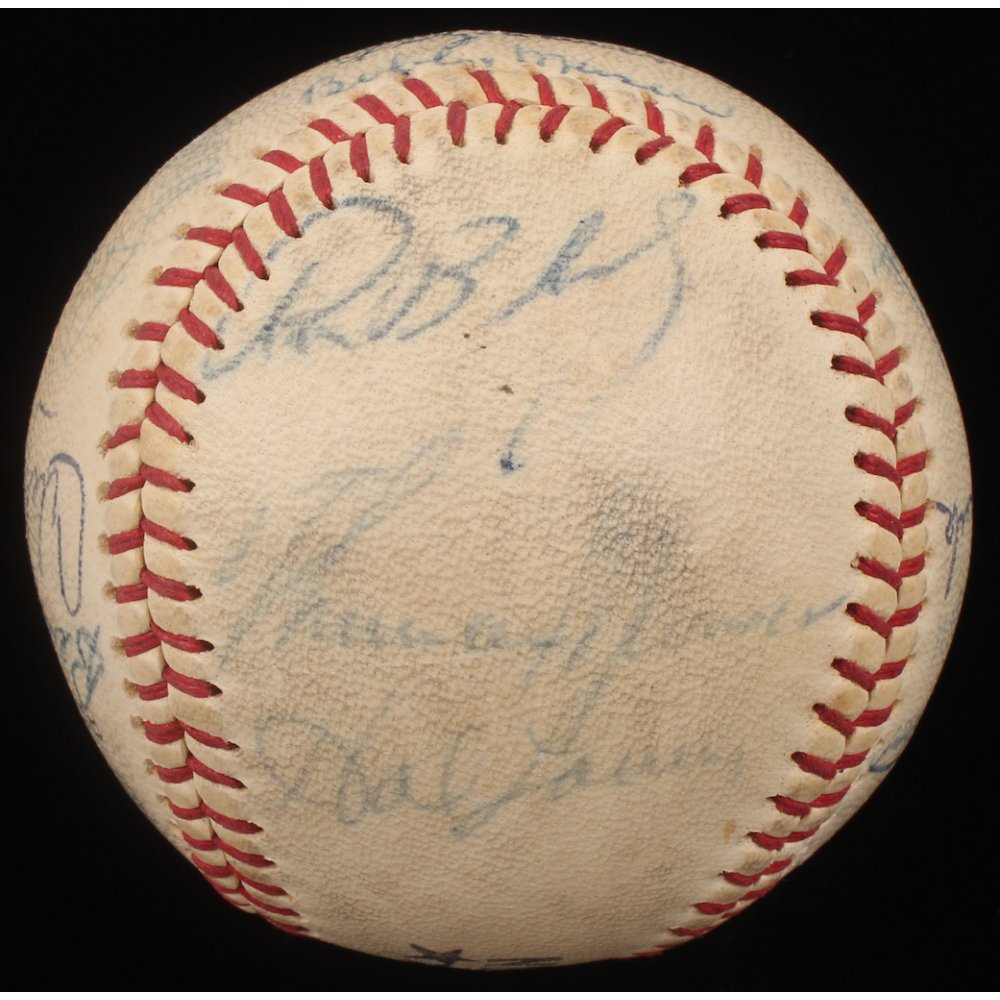 1972 New York Yankees Baseball Team-Signed By (19) With Thurman Munson ...