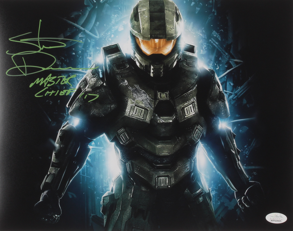 Steve Downes Signed "Halo" 11x14 Photo Inscribed "Master Chief 117 ...