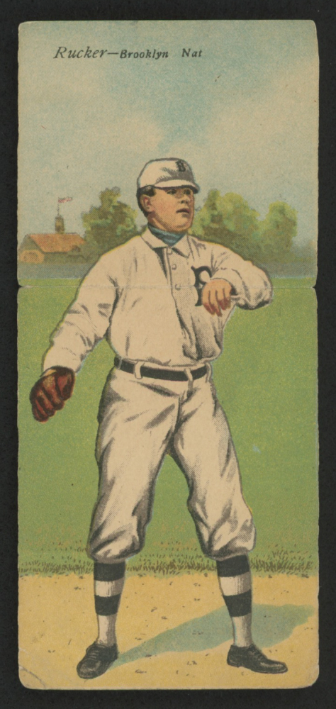 1911 Mecca Double Folders T201 #40 Nap Rucker / Jake Daubert | Pristine ...