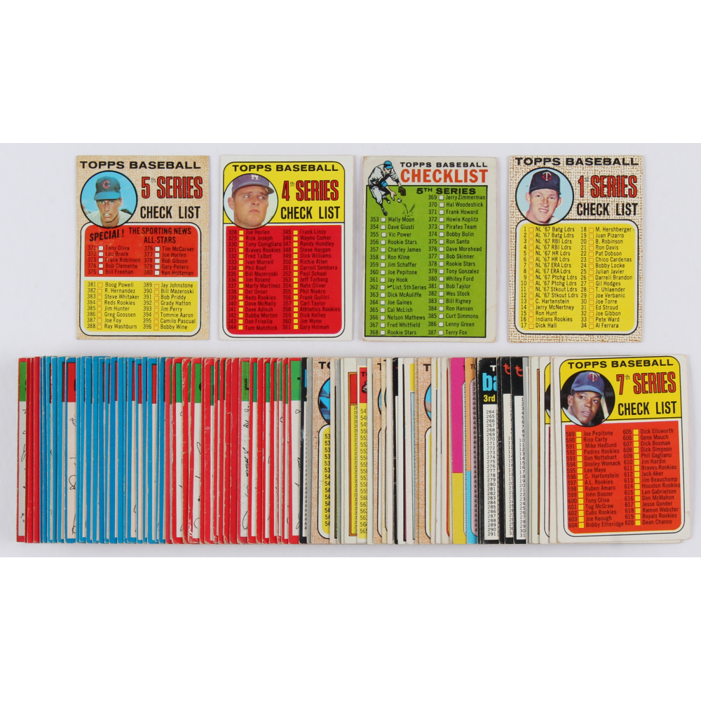 Lot of (84) Check List Baseball Cards with 1969 Topps #314 Checklist 4 ...