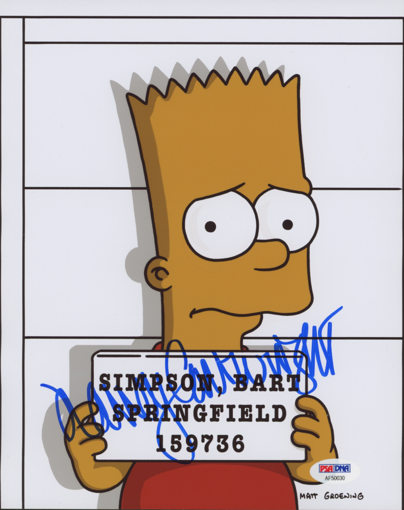 Nancy Cartwright Signed "The Simpsons" 8x10 Photo (PSA COA) | Pristine ...