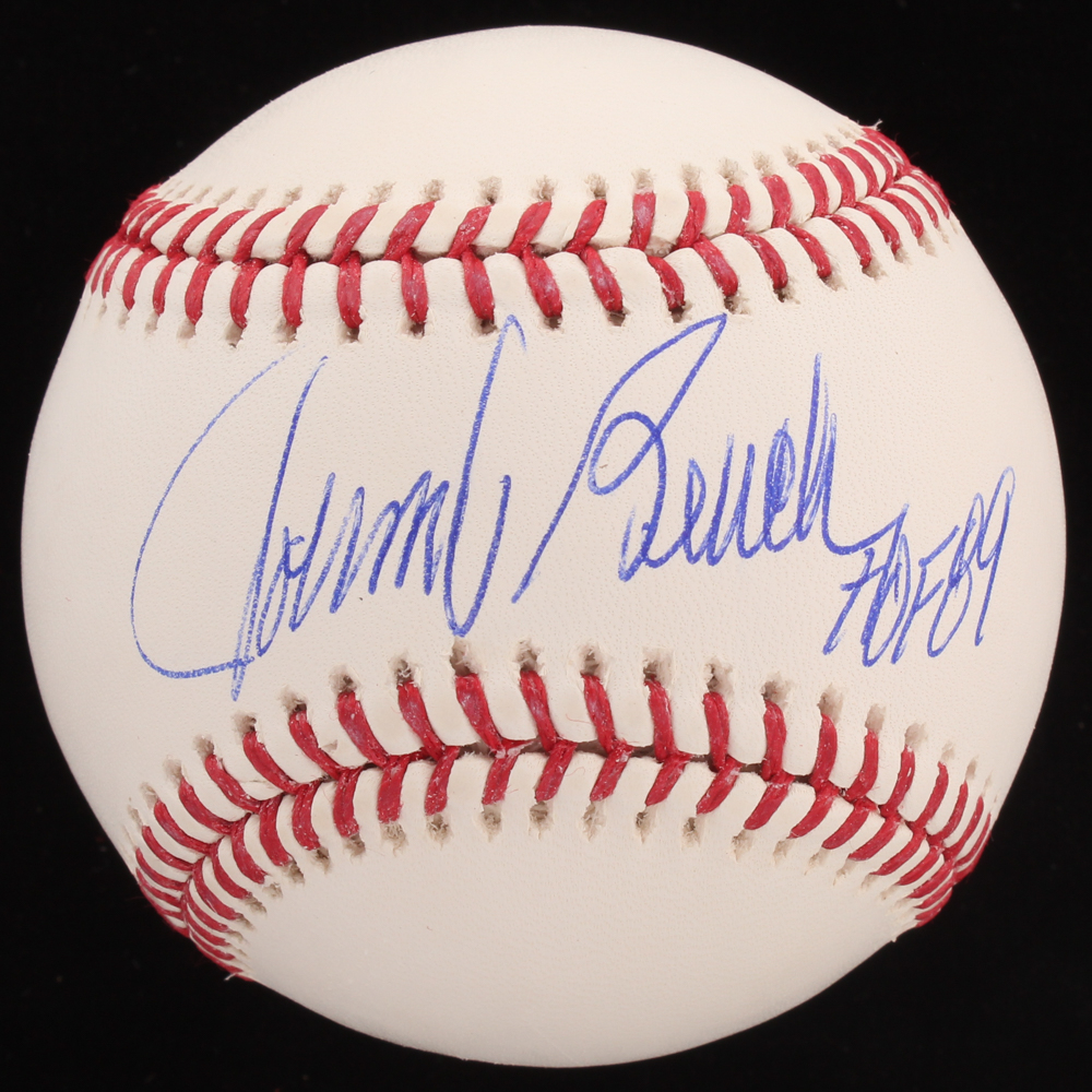 Johnny Bench Signed OML Baseball with Display Case Inscribed "HOF 89 ...