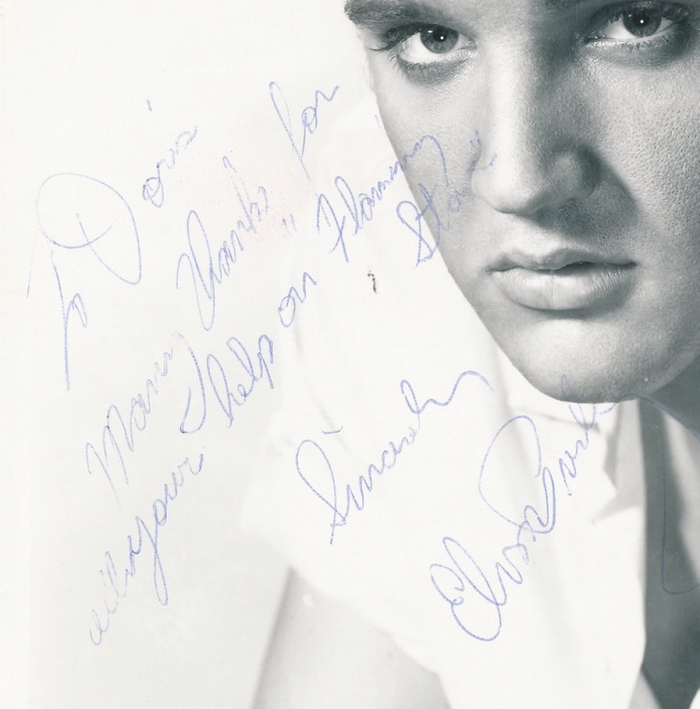 Elvis Presley Signed 8x10 Photo With Extend Inscription (JSA LOA ...