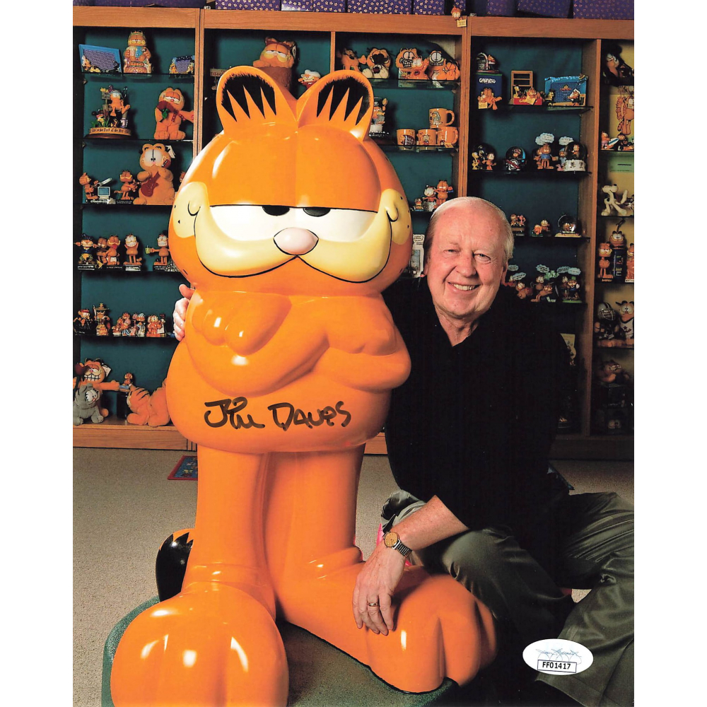 Jim Davis Signed "Garfield" 8x10 Photo (JSA COA) | Pristine Auction