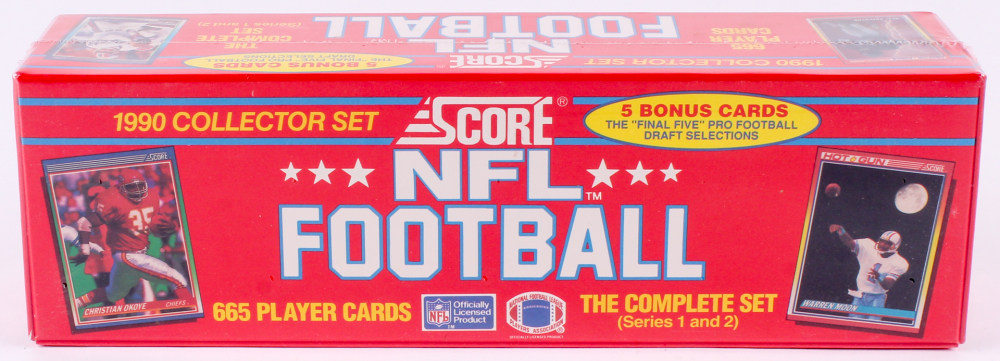1990 Score NFL Football Collector Set Series 1 & 2 Box With (665) Cards ...