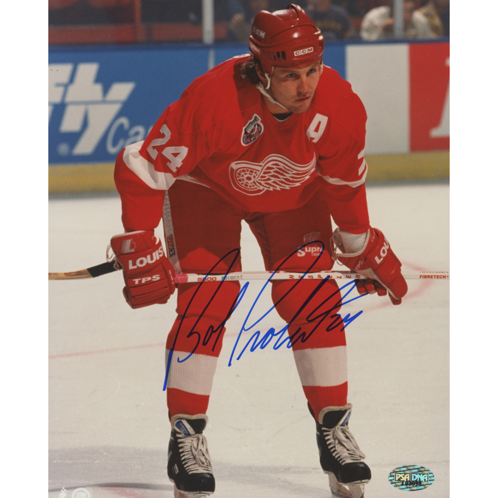 Bob Probert Signed Detroit Red Wings 8x10 Photo (PSA Hologram ...
