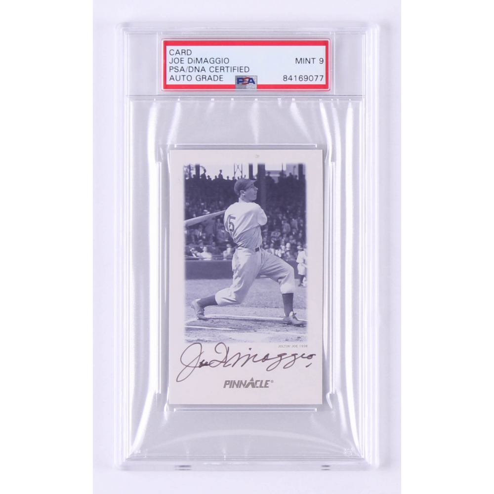 Joe DiMaggio Signed 1993 “Joltin' Joe" Pinnacle Card (PSA Encapsulated ...
