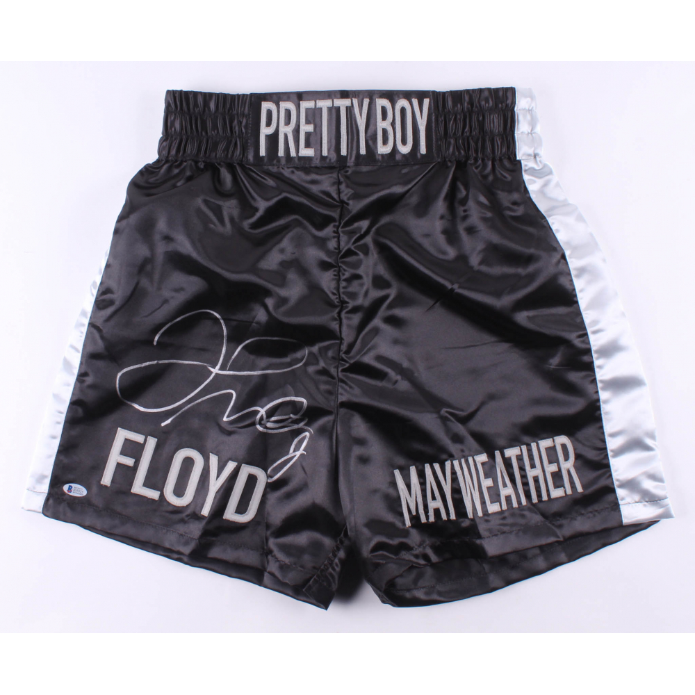 Floyd Mayweather Jr. Signed "Pretty Boy" Boxing Trunks (Beckett COA ...