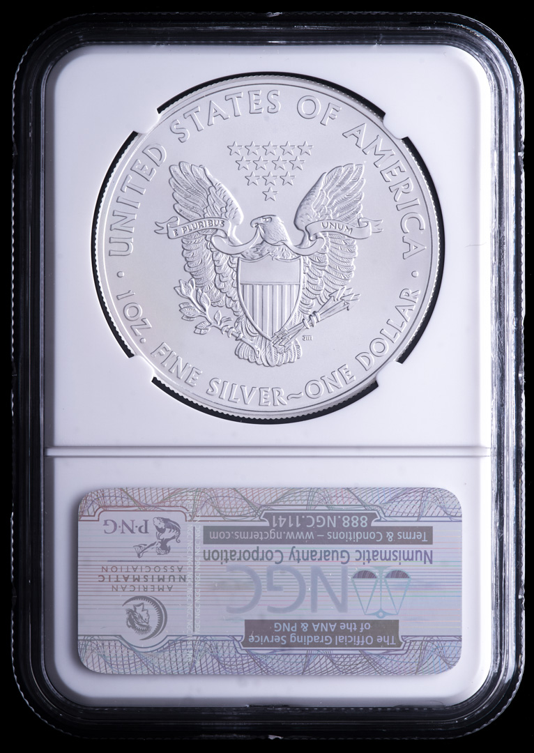 2011 American Silver Eagle $1 One Dollar Coin - Early Releases, 25th Anniversary (NGC MS69 ...