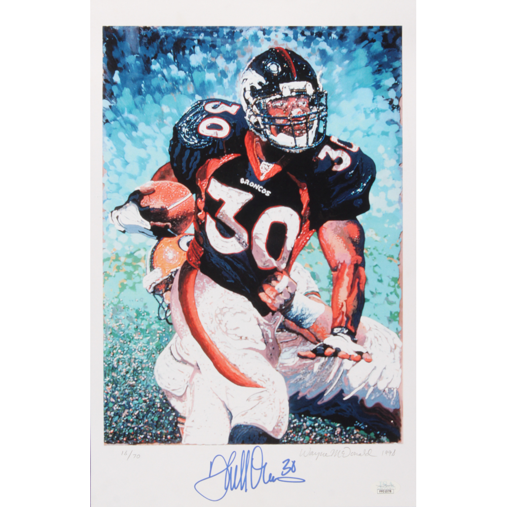 Terrell Davis Signed Denver Broncos LE 11x17 Lithograph (JSA COA ...