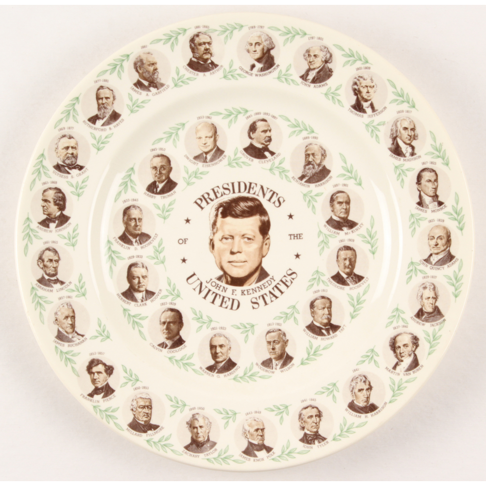 Vintage Presidents of The United States Porcelain Memorabilia Plate ...