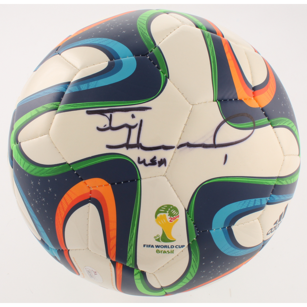 Tim Howard Signed 2014 FIFA World Cup Adidas Soccer Ball Inscribed "USA ...