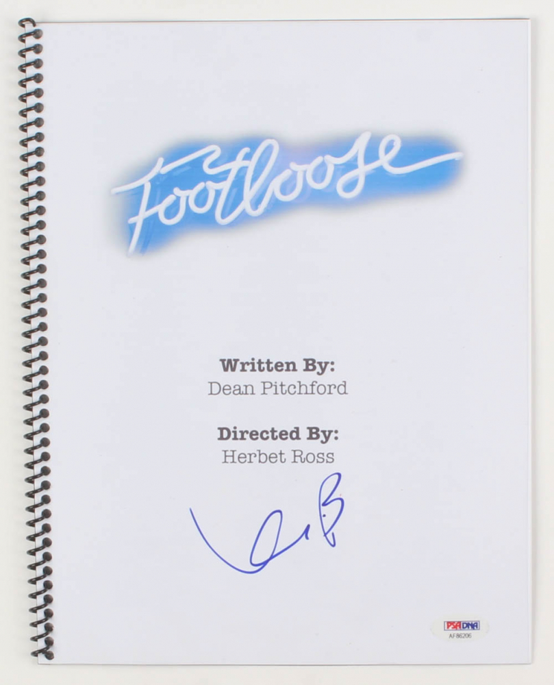 Kevin Bacon Signed "Footloose" Movie Script (PSA Hologram) | Pristine ...