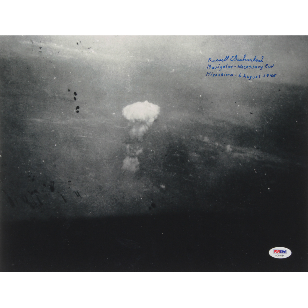 Russell Gackenbach Signed "Hiroshima Mushroom Cloud" 11x14 Photo ...