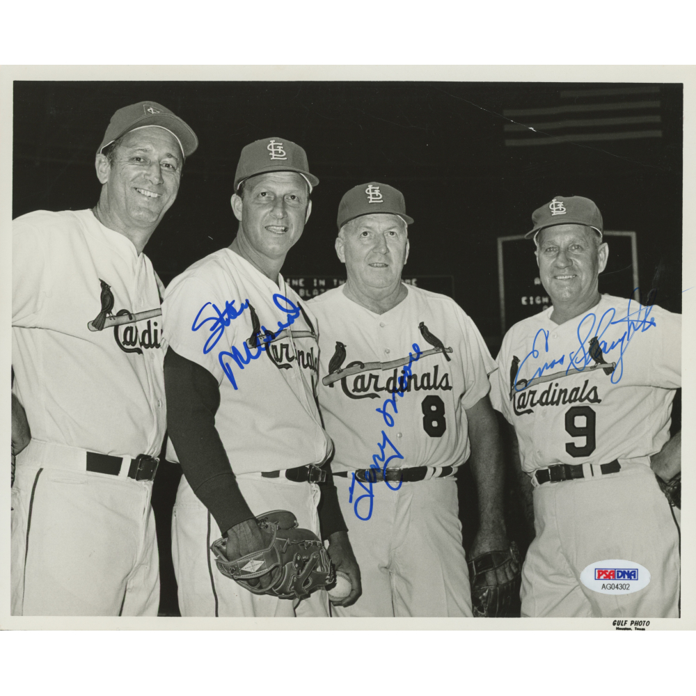 Stan Musial, Enos Slaughter, & Terry Moore Signed St. Louis Cardinals ...