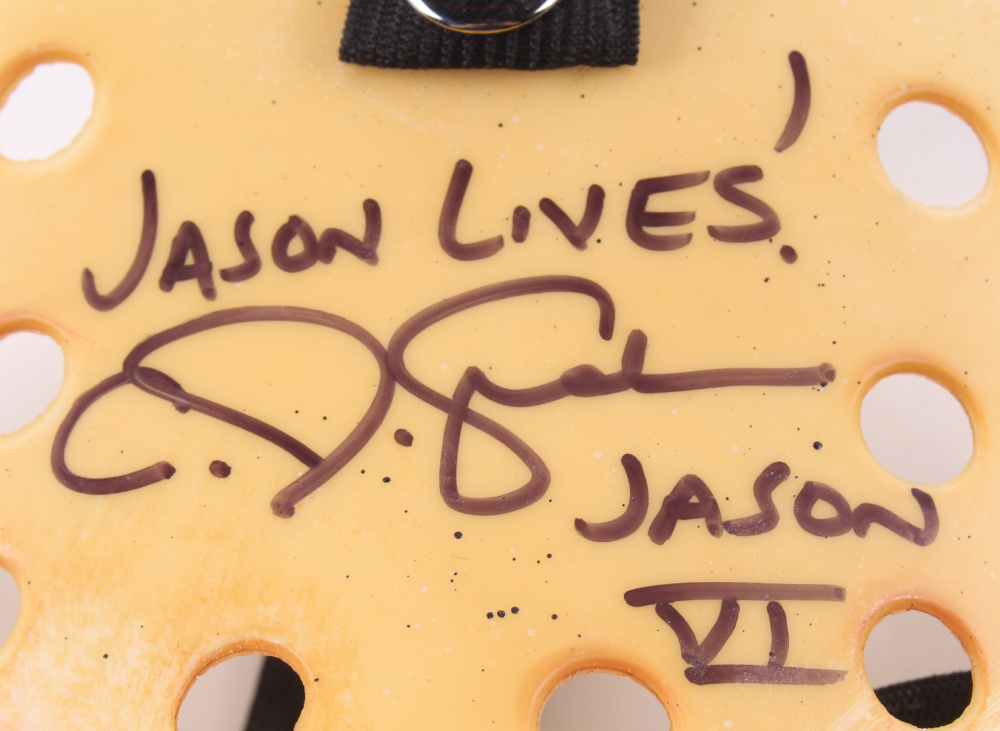 C. J. Graham Signed "Friday the 13th Part VI: Jason Lives" Mask ...
