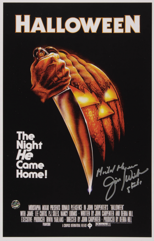 James Winburn Signed "Halloween" 11x17 Movie Poster Inscribed "Michael ...