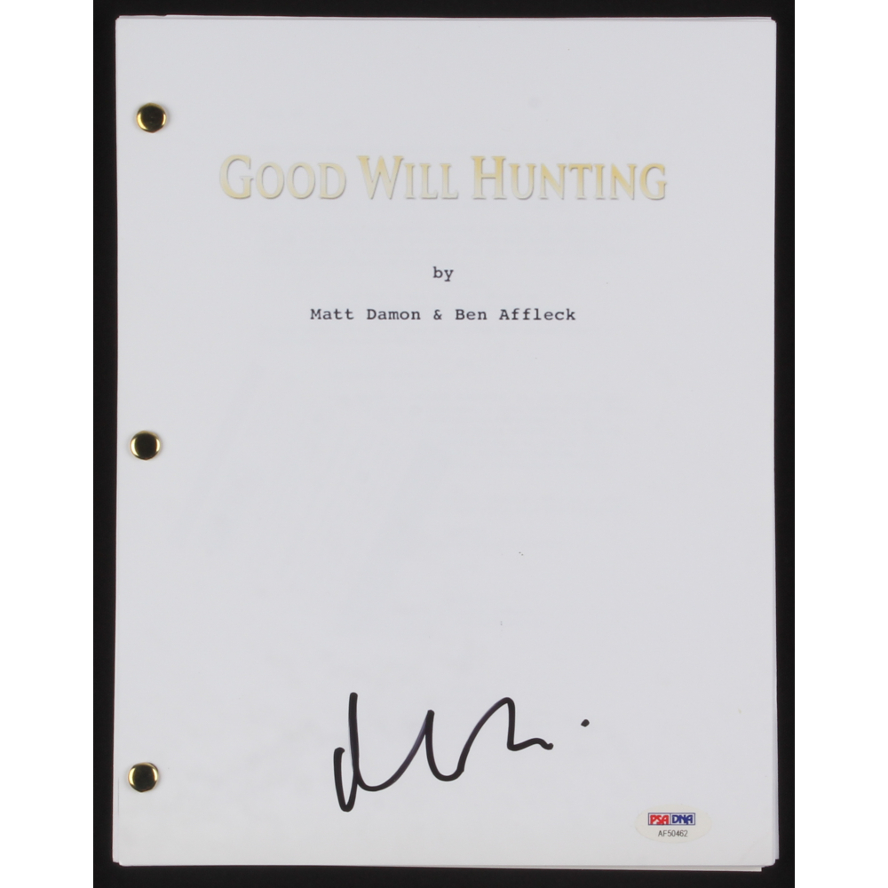 Matt Damon Signed "Good Will Hunting" Movie Script (PSA COA) | Pristine ...