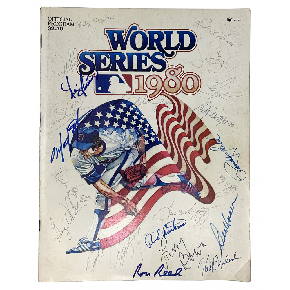 1980 Philadelphia Phillies World Series Program Team-Signed by (23 ...