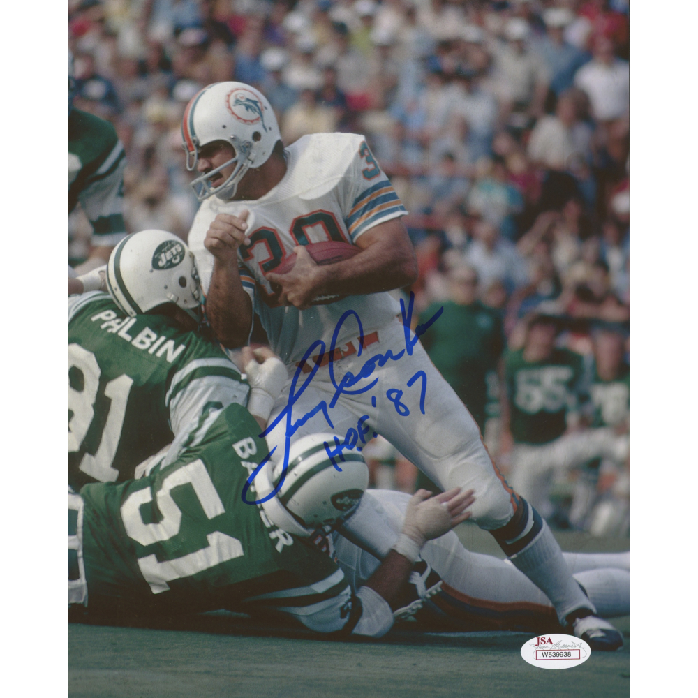 Larry Csonka Signed Miami Dolphins 8x10 Photo Inscribed " H.O.F. '87 ...