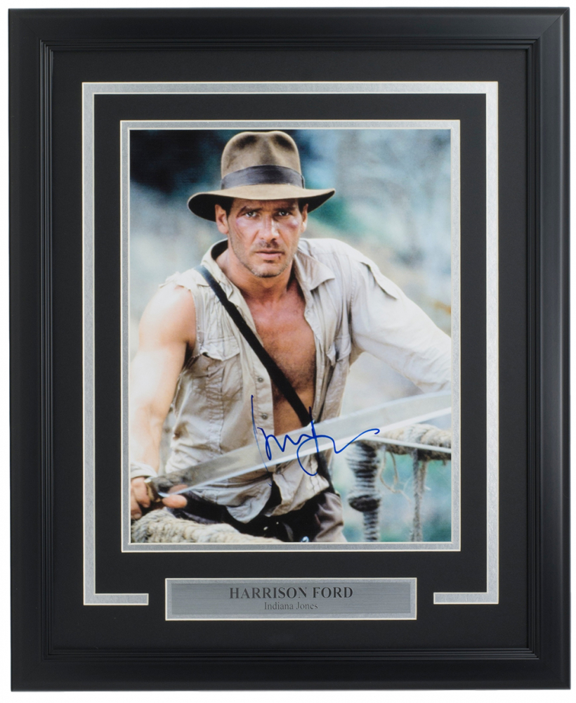 Harrison Ford Signed "Indiana Jones" 16x20 Custom Framed Photo Display ...