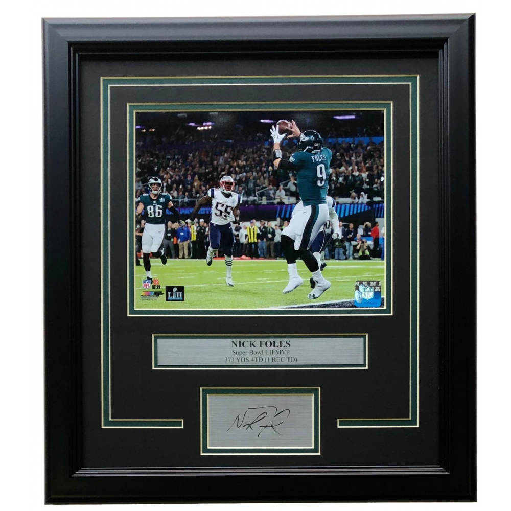 Nick Foles Eagles Super Bowl LII Custom Framed Photo Display | Pristine ...