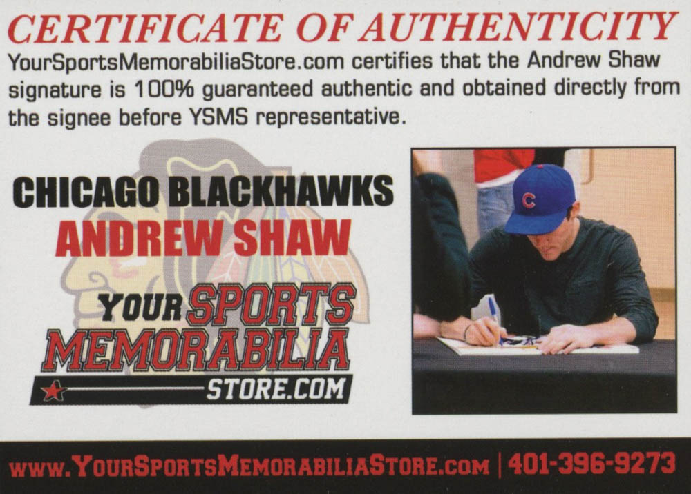 Andrew Shaw Signed Montreal Canadiens 8x10 Photo (Your Sports ...