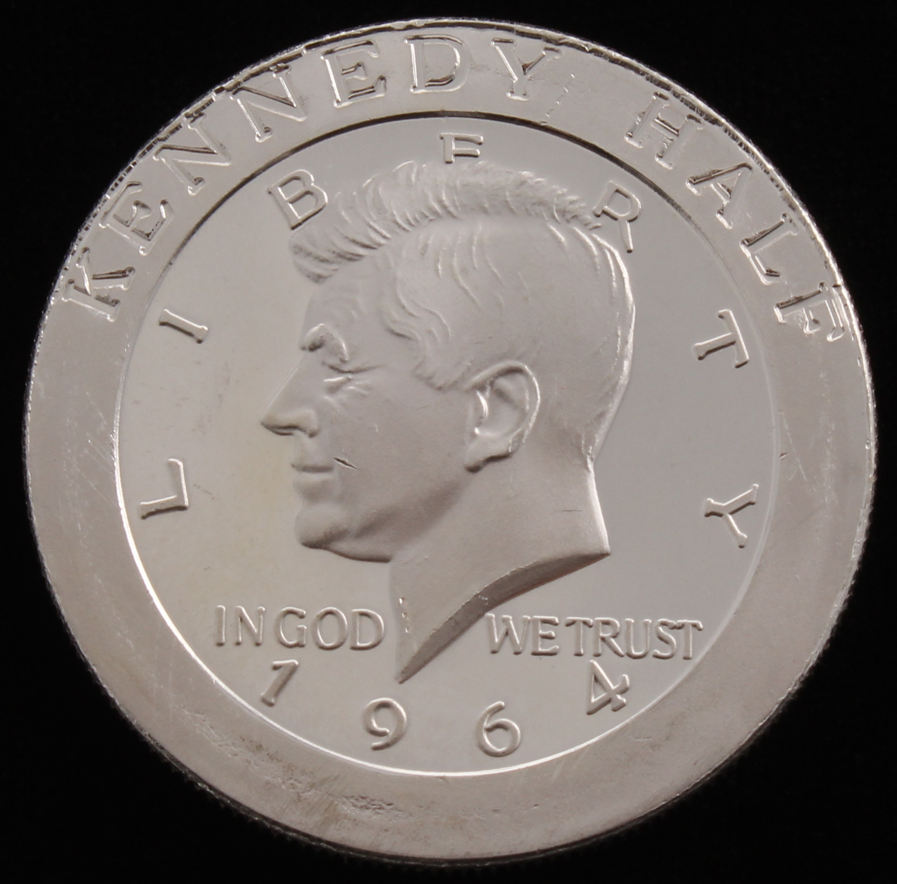 1964 John F. Kennedy Silver Half-Dollar 1 Troy Ounce .999 Fine Silver ...