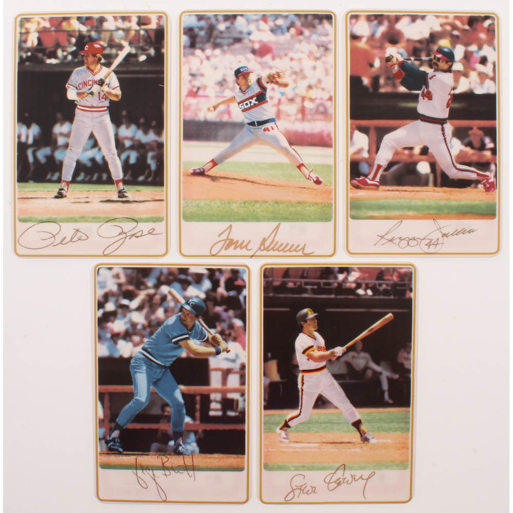 Lot of (5) LE 1985 Armstrong's Pro Ceramic Baseball Cards with George ...