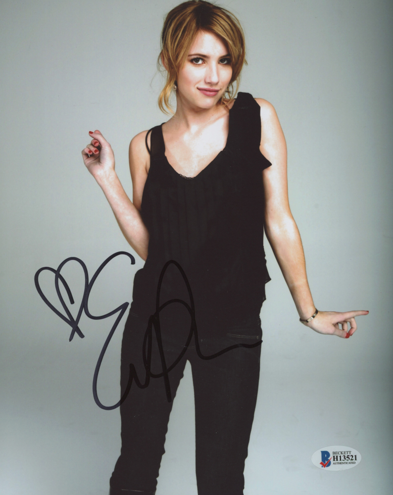 Emma Roberts Signed 8x10 Photo (Beckett COA) | Pristine Auction