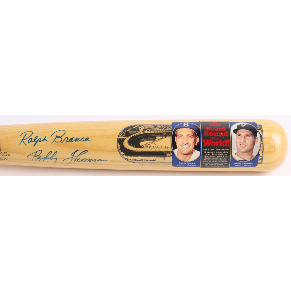Ralph Branca & Bobby Thomson Signed "The Shot Heard Around The World ...