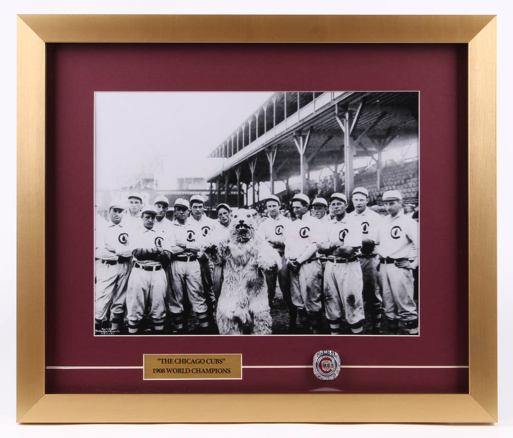 1908 Chicago Cubs 17x20 Custom Framed Team-Photo Display with Replica ...