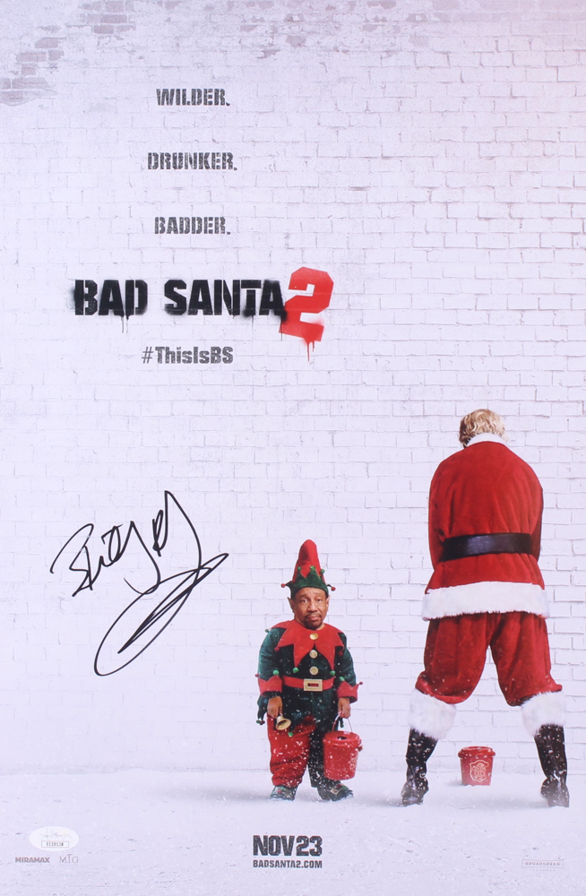 Billy Bob Thornton Signed "Bad Santa 2" 12x18 Photo (JSA COA ...