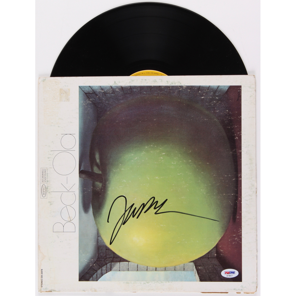 Jeff Beck Signed "Beck-Ola" Vinyl Album Cover (PSA COA) | Pristine Auction
