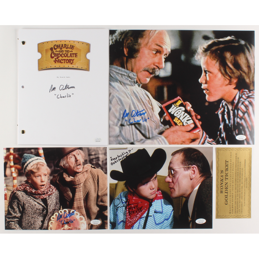 Lot of (5) Peter Ostrum & Paris Themmen Signed "Willy Wonka & The ...