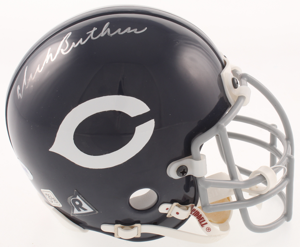 Dick Butkus Signed Chicago Bears Throwback Mini Helmet with Display ...