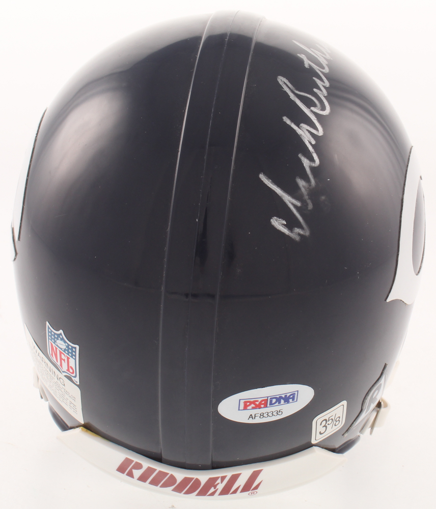 Dick Butkus Signed Chicago Bears Throwback Mini Helmet with Display ...