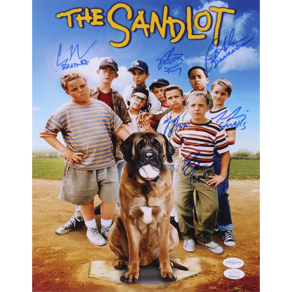 "The Sandlot" 11x14 Photo Cast-Signed by (6) with Tom Guiry, Marty York ...