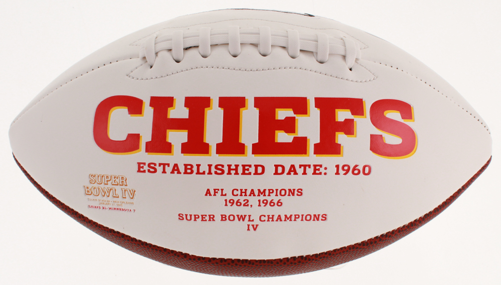Chris Jones Signed Kansas City Chiefs Logo Football (Beckett COA ...