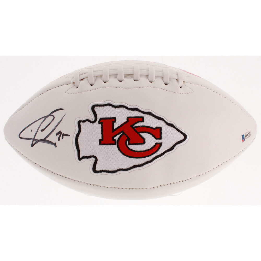 Chris Jones Signed Kansas City Chiefs Logo Football (Beckett COA ...
