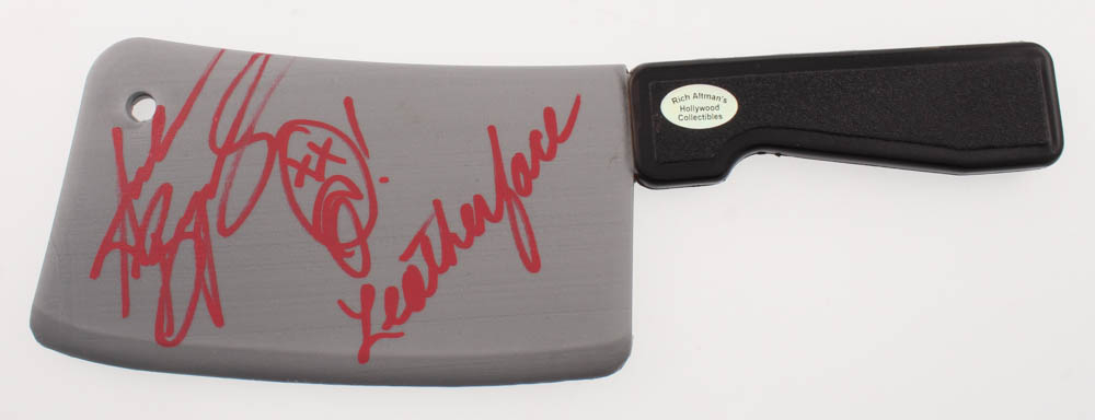 Andrew Bryniarski Signed "The Texas Chainsaw Massacre" Toy Cleaver ...