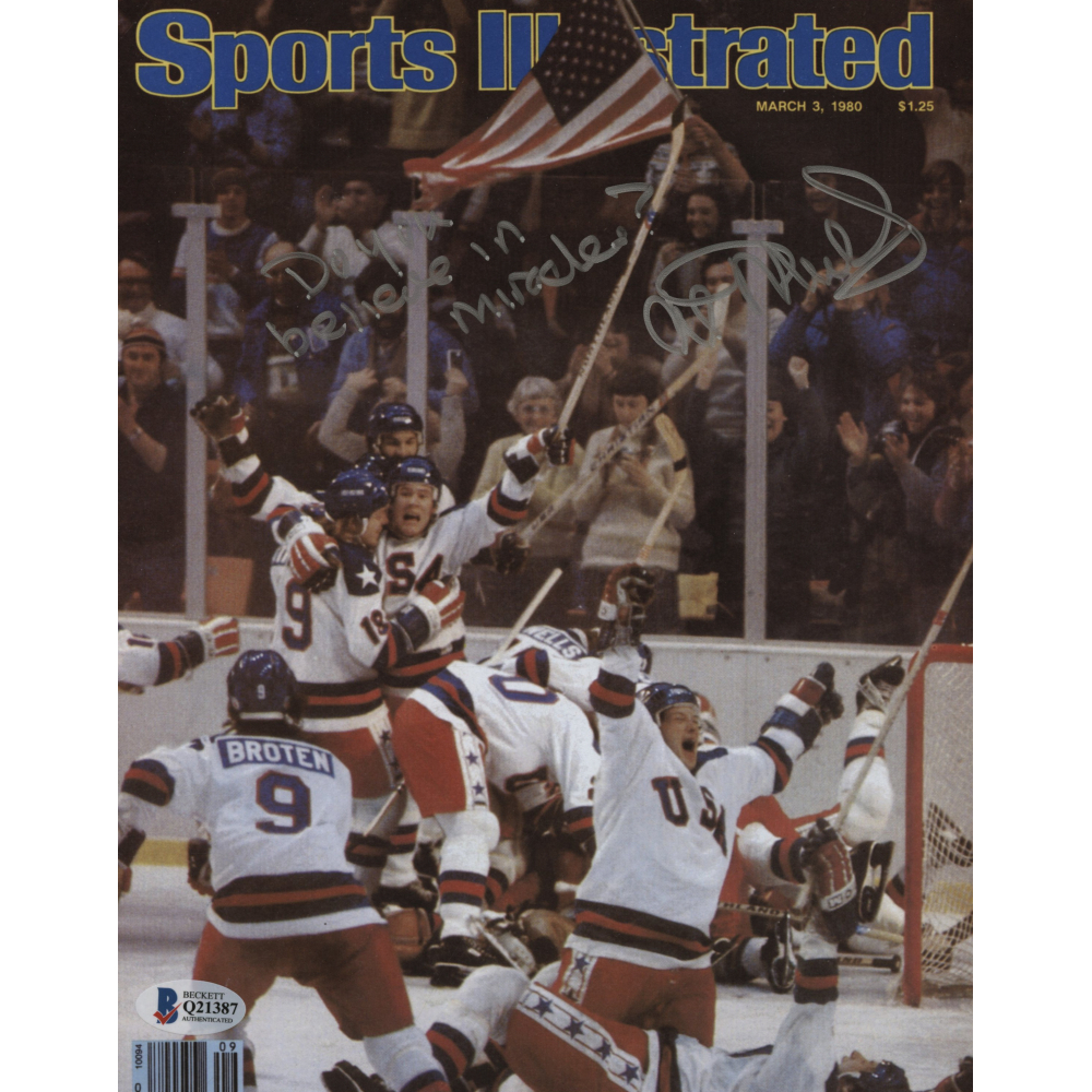 Al Michaels Signed Team USA "Miracle On Ice" 8x10 Photo Inscribed "Do ...