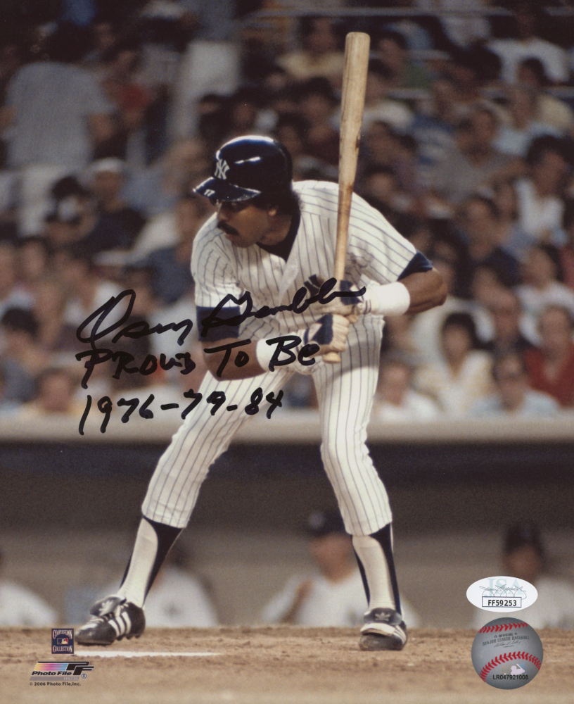 Oscar Gamble Signed New York Yankees 8x10 Photo Inscribed "Proud To Be ...