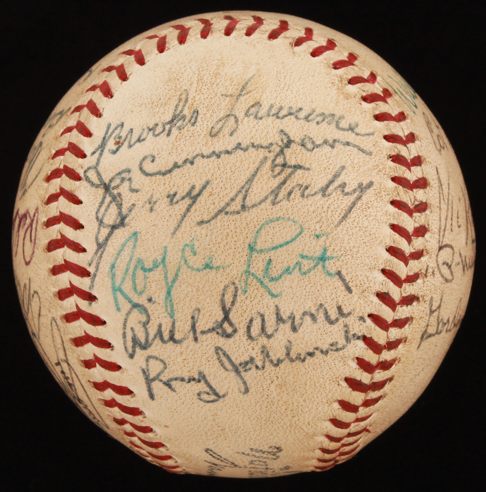 1954 St. Louis Cardinals ONL Baseball Team Signed by (25) with Stan ...