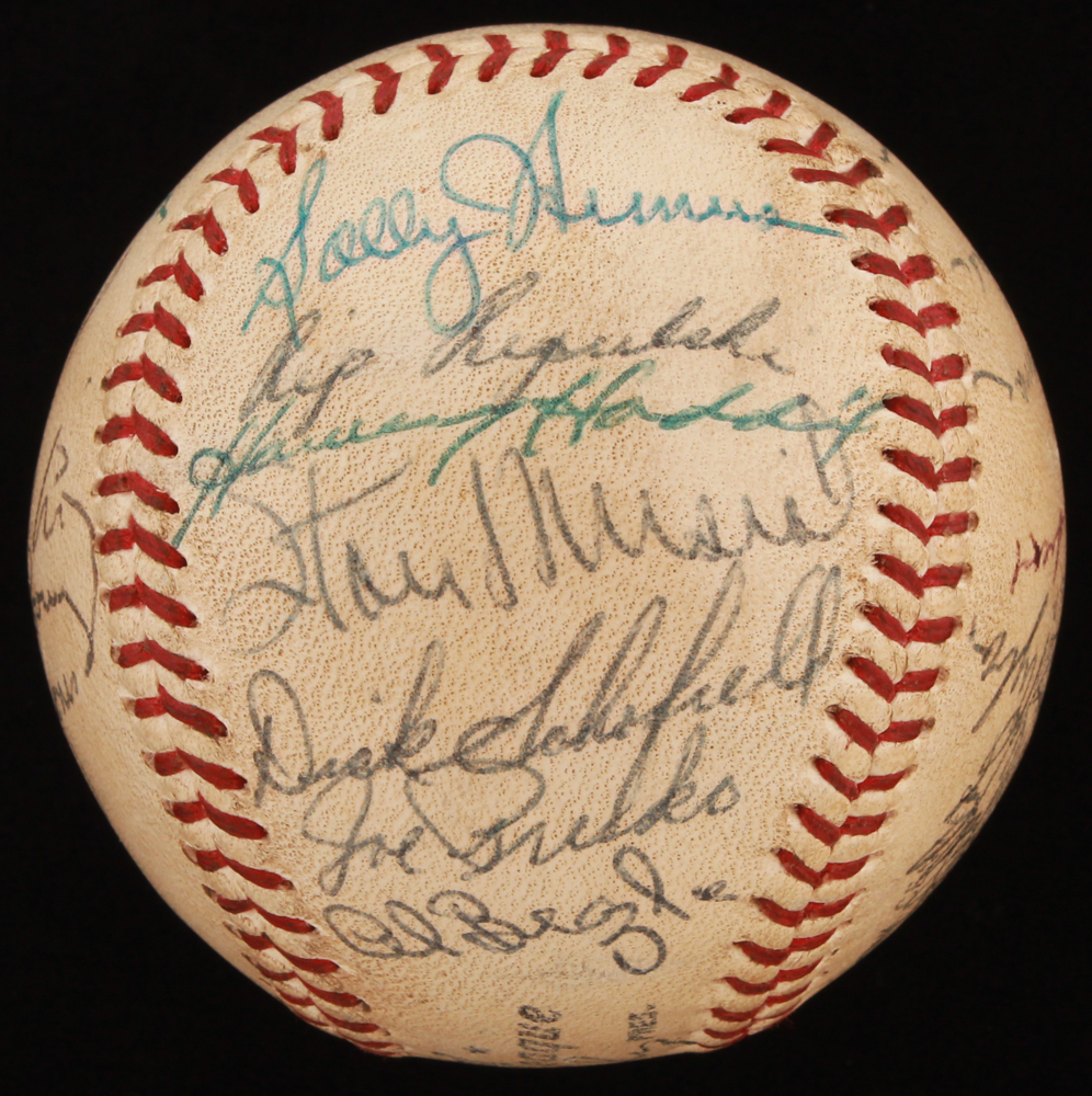 1954 St. Louis Cardinals ONL Baseball Team Signed by (25) with Stan ...
