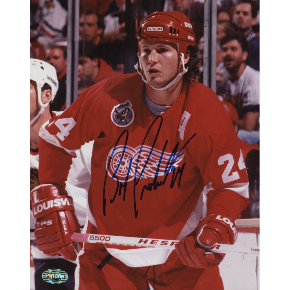 Bob Probert Signed Detroit Red Wings 8x10 Photo (PSA Hologram ...