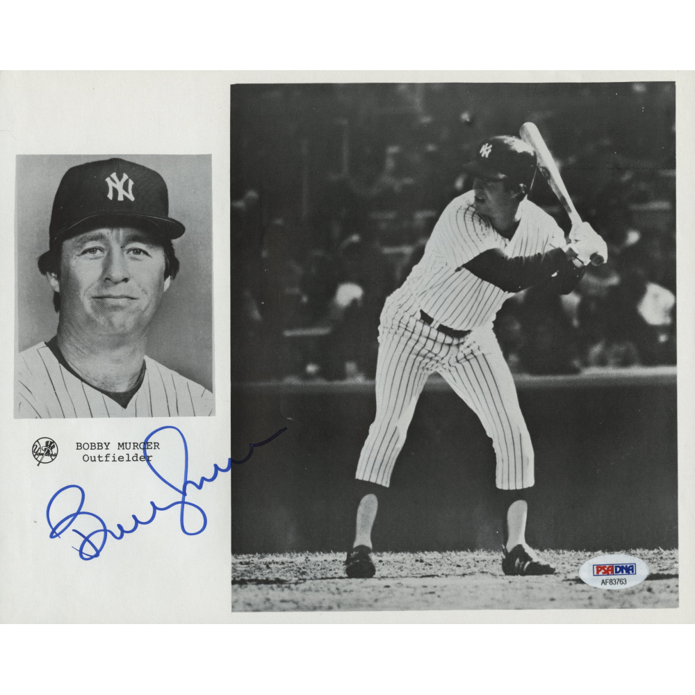 Bobby Murcer Signed New York Yankees 8x10 Photo (PSA COA) | Pristine ...