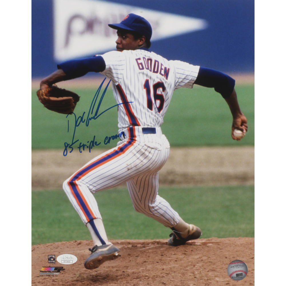 Dwight "Doc" Gooden Signed New York Mets 11x14 Photo Inscribed "85 ...