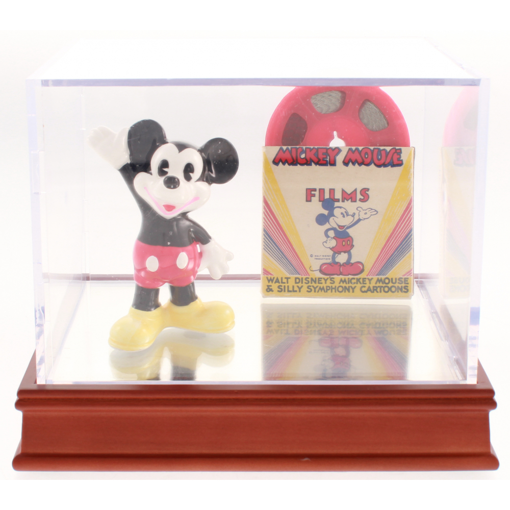 Lot of (2) Vintage Mickey Mouse Items with Figurine & 1950s 8mm Film ...