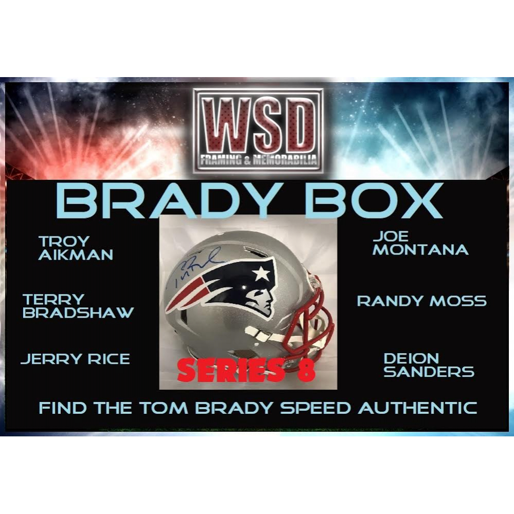 WSD Brady Box Full-Size Helmet Mystery Box - (Find the Tom Brady ...